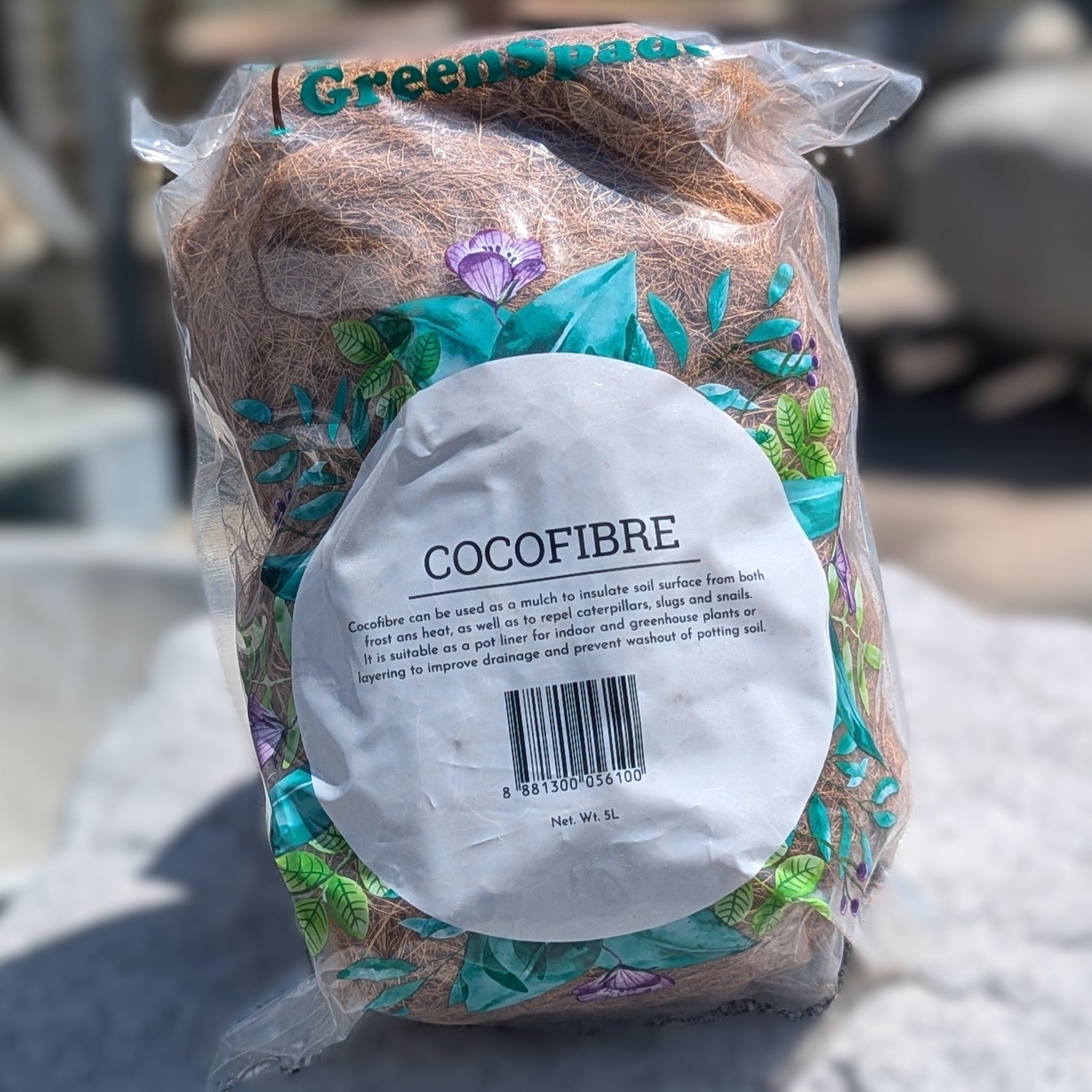 Natural Coco Fiber (5 L) - The Good Plants - Buy Potted Plants in Singapore
